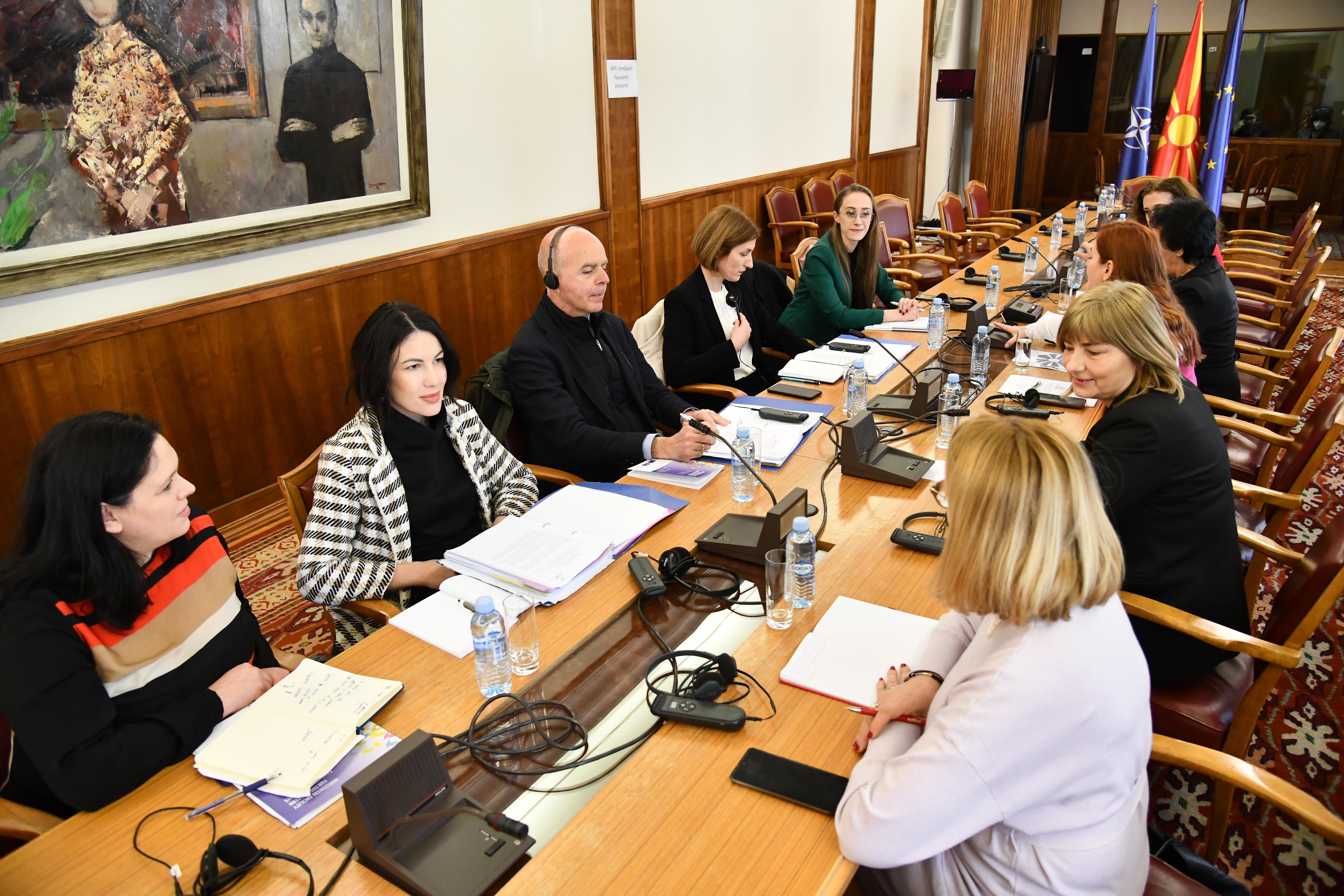 Средба на Делегација на Советот на Европа со Интерпартиската парламентарна група за унапредување